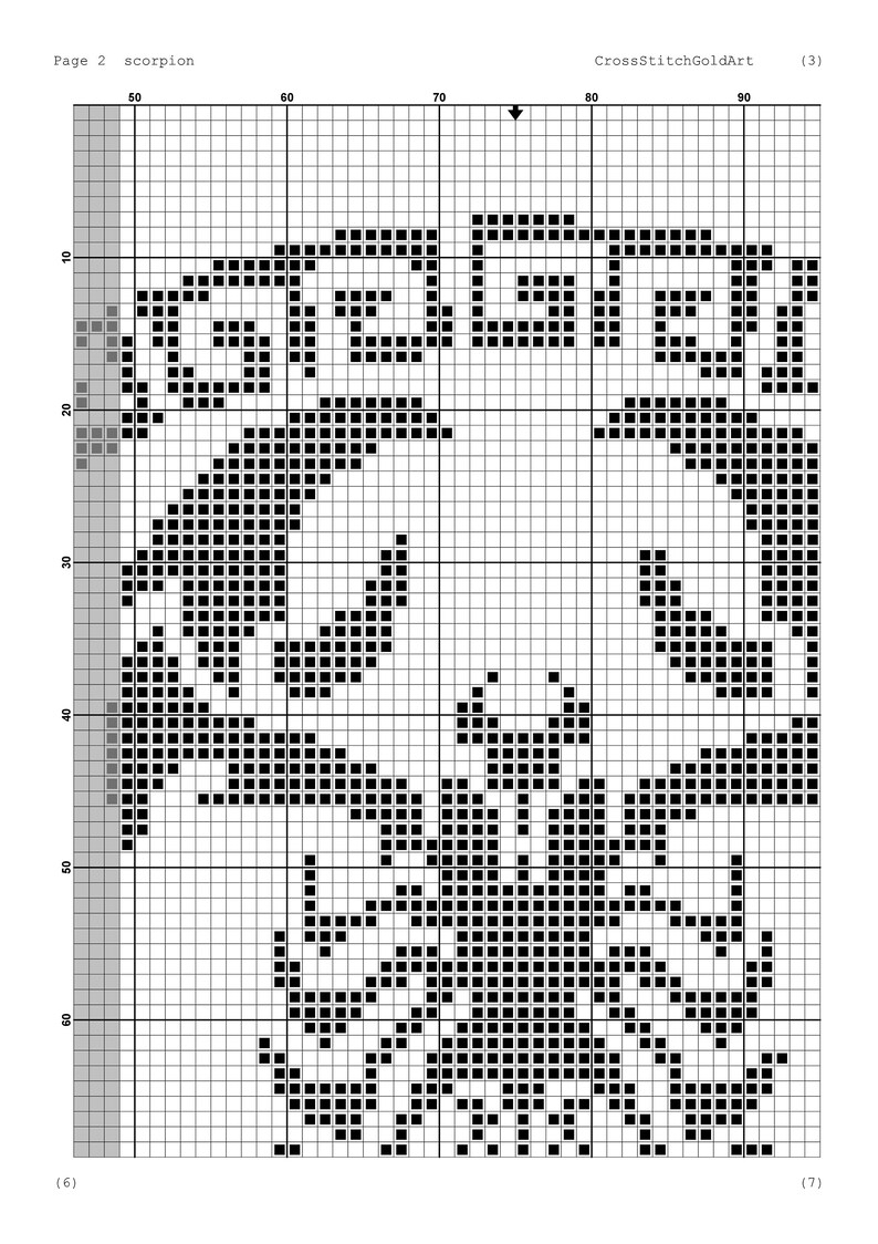 Scorpion Cross Stitch Pattern Zodiac Cross Stitch Scorpion | Etsy