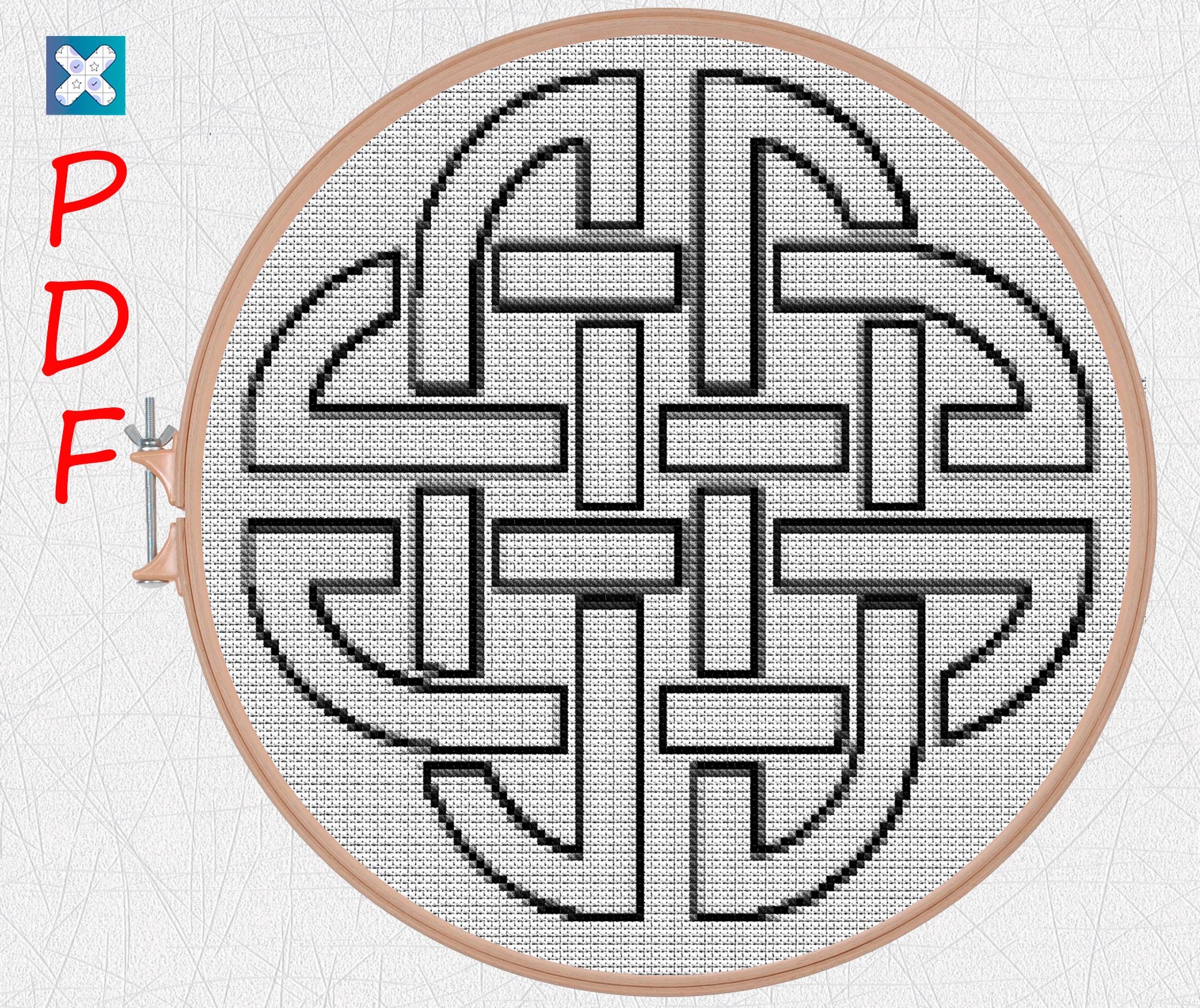 Viking Cross Stitch Pattern for Beginners Asatru Cross Stitch - Etsy