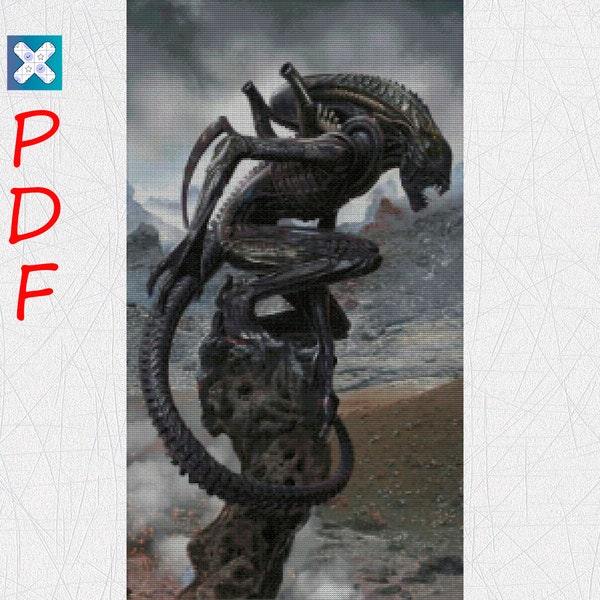 Alien Cross Stitch - Etsy