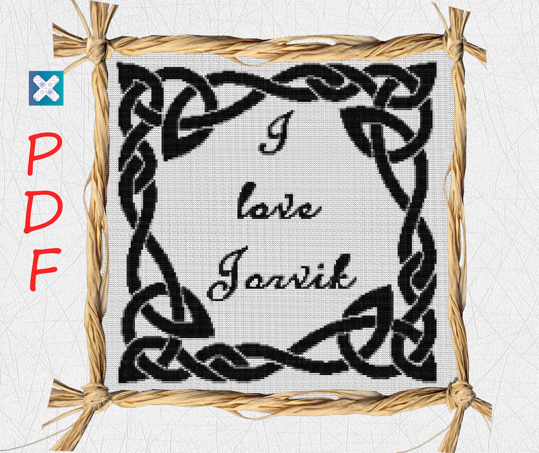 Viking Celtic Cross Stitch Pattern: Norse Ornament Embroidery PDF ...