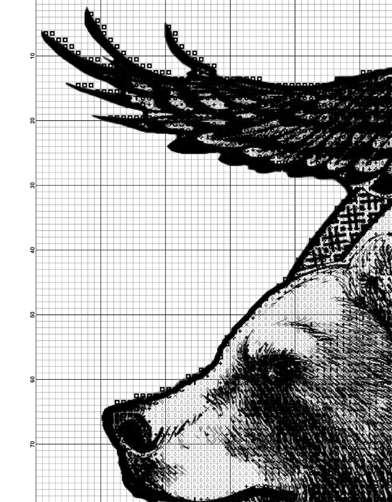 Viking Cross Stitch Pattern Celtic Vikings X-stitch Printable PDF ...