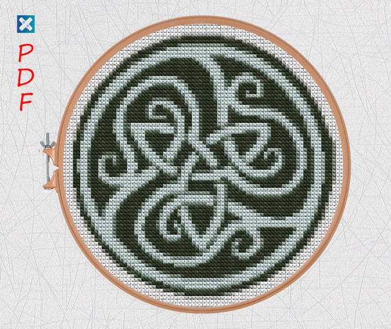 Viking cross stitch pattern Celtic ornament Norse cross stitch | Etsy