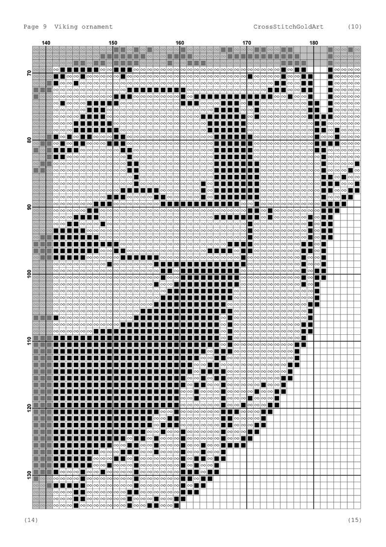 Viking Cross Stitch Pattern Celtic Ornament Cross Stitch - Etsy