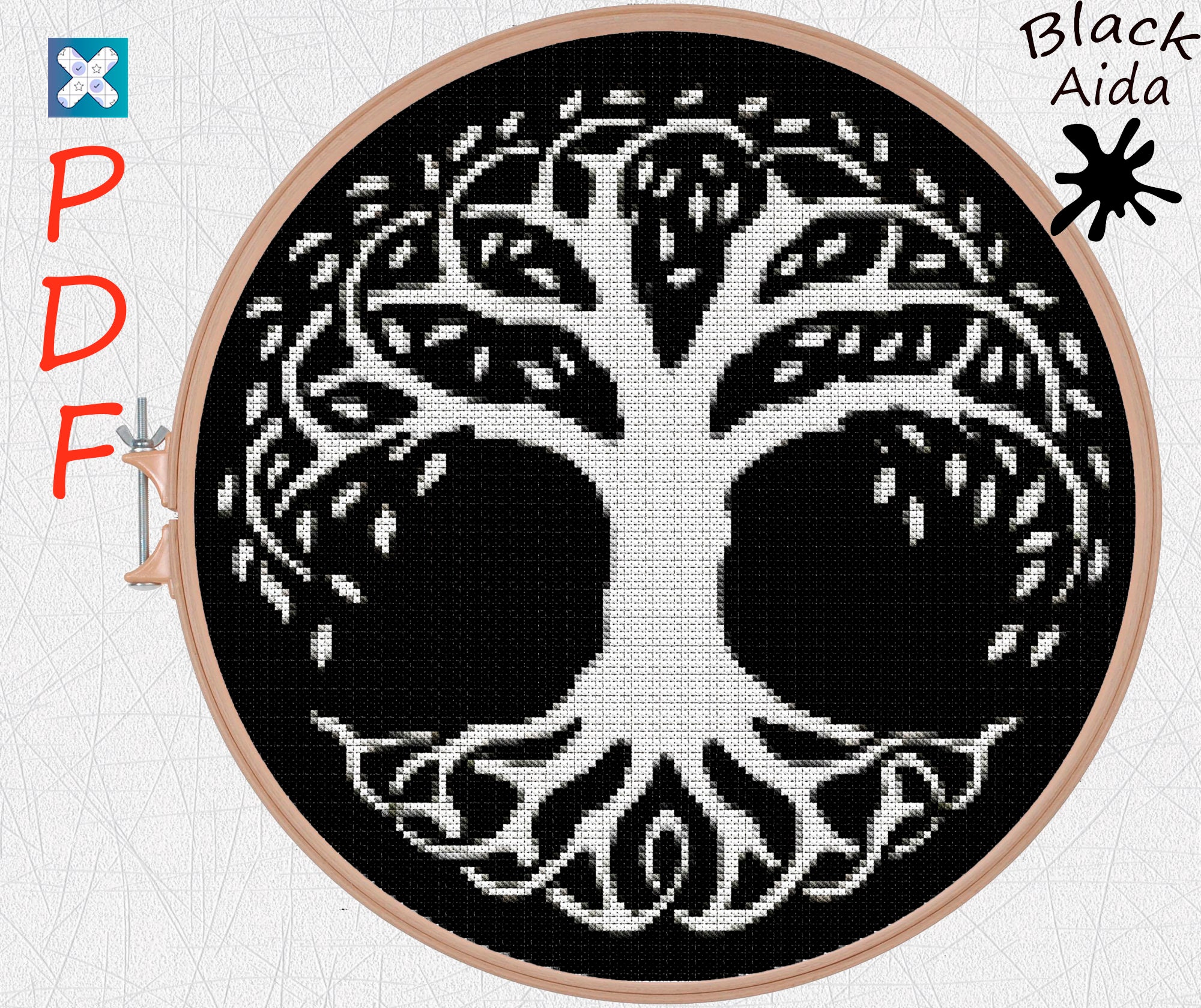 Tree of Life Cross Stitch Pattern for Beginners Viking Cross Stitch PDF ...