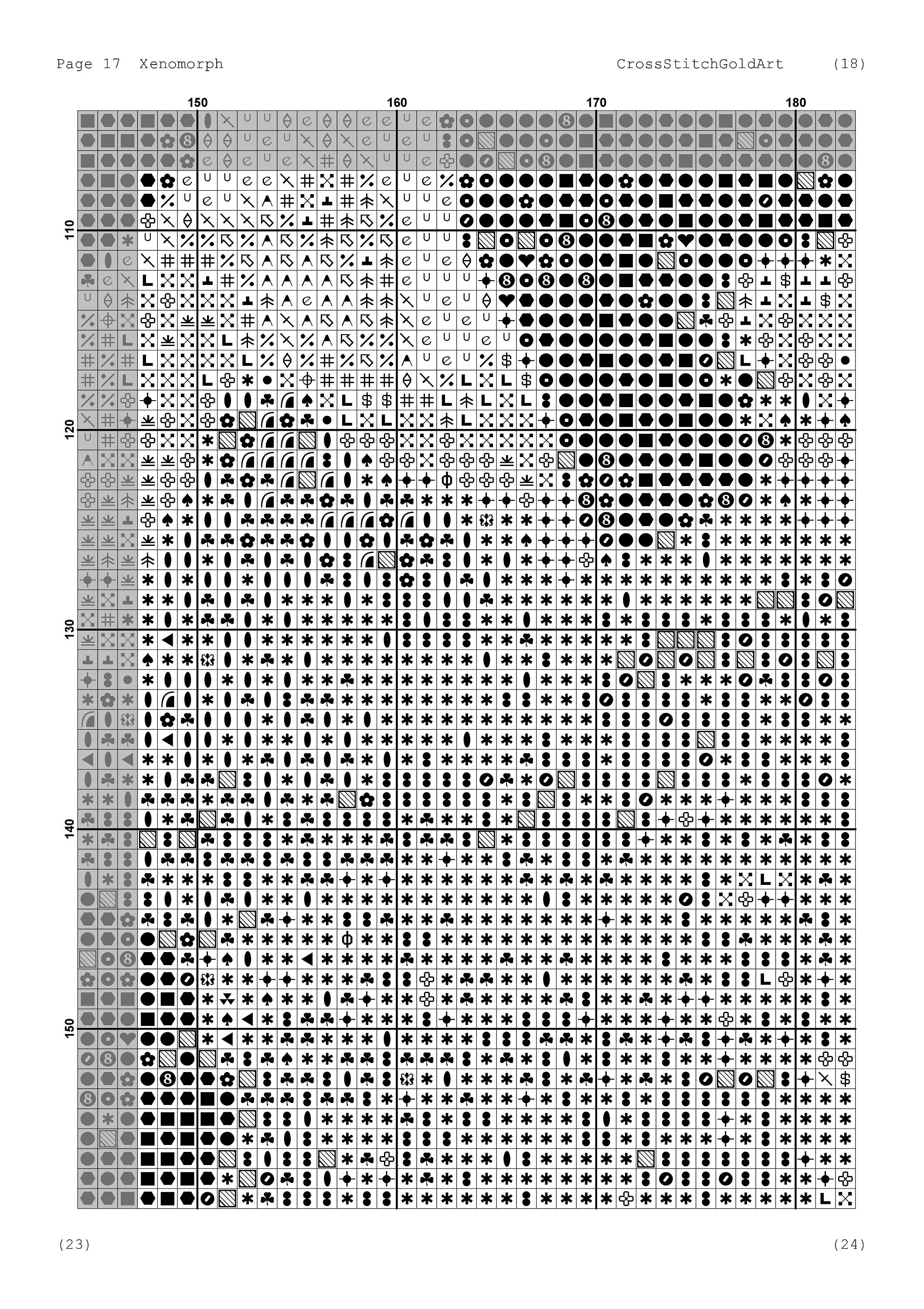 Alien Cross Stitch Pattern Xenomorph Alien Embroidery Aliens Scary ...