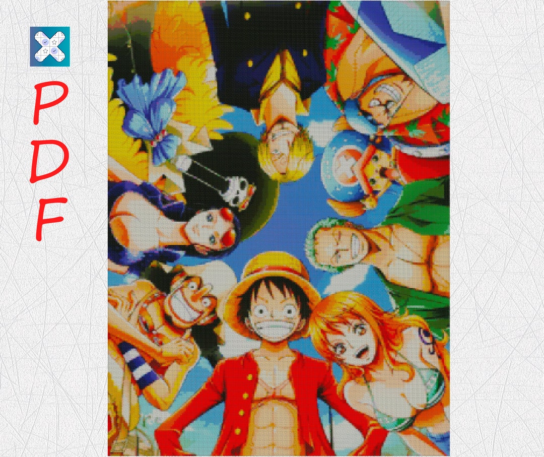 Japanese-inspired Anime Cross Stitch Embroidery Pattern PDF: Modern ...