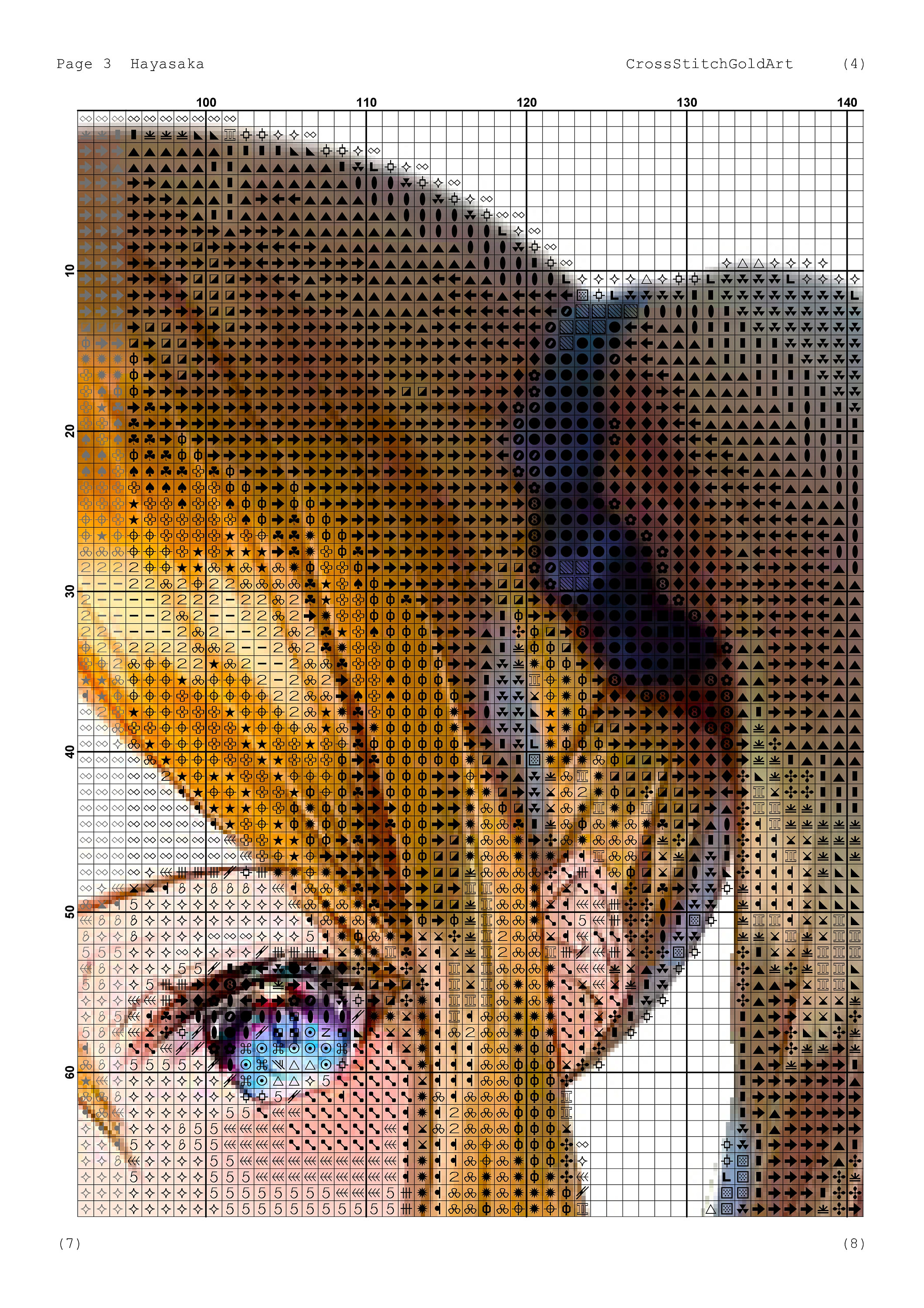 Anime Cross Stitch Pattern Anime Embroidery Pattern Japan Cross Stitch ...