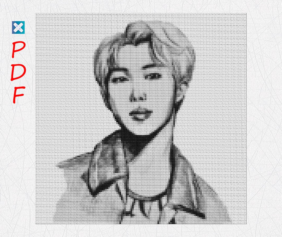 BTS Cross Stitch Pattern Bangtan Boys Embroidery PDF - Etsy