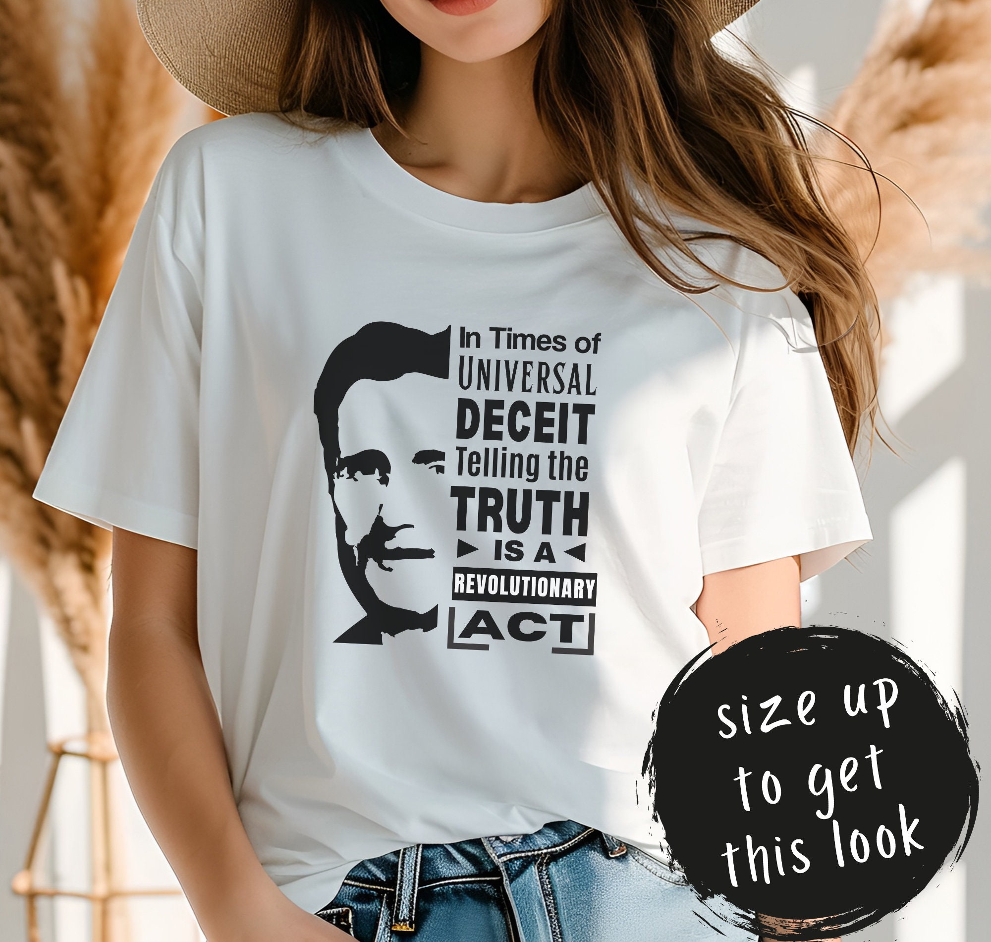 1984 Book Quote Shirt, in Times of Universal Deceit T-shirt, George ...
