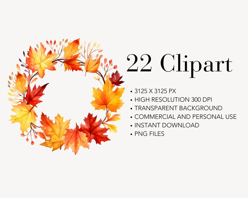 Autumn Leaves Borders and Frame Clipart | Fall Foliage Clipart | Maple ...