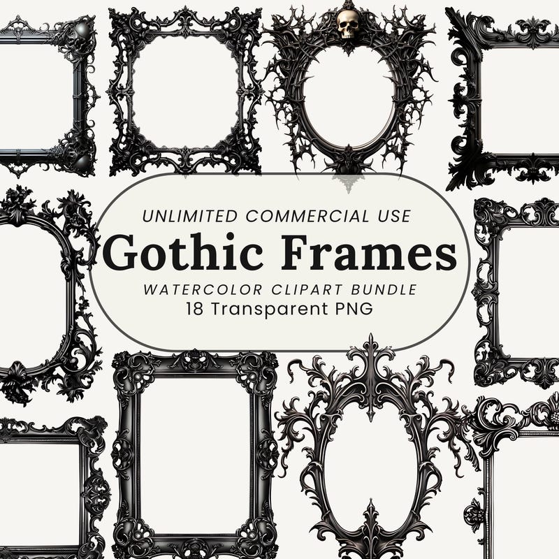 Gothic Filigree Frame - Etsy