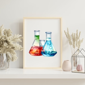 Chemistry Clipart | Watercolor Clipart Bundle, Science Clipart ...