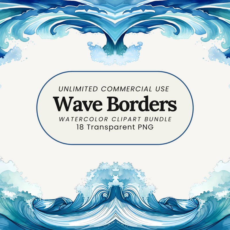 Wave Borders - Etsy