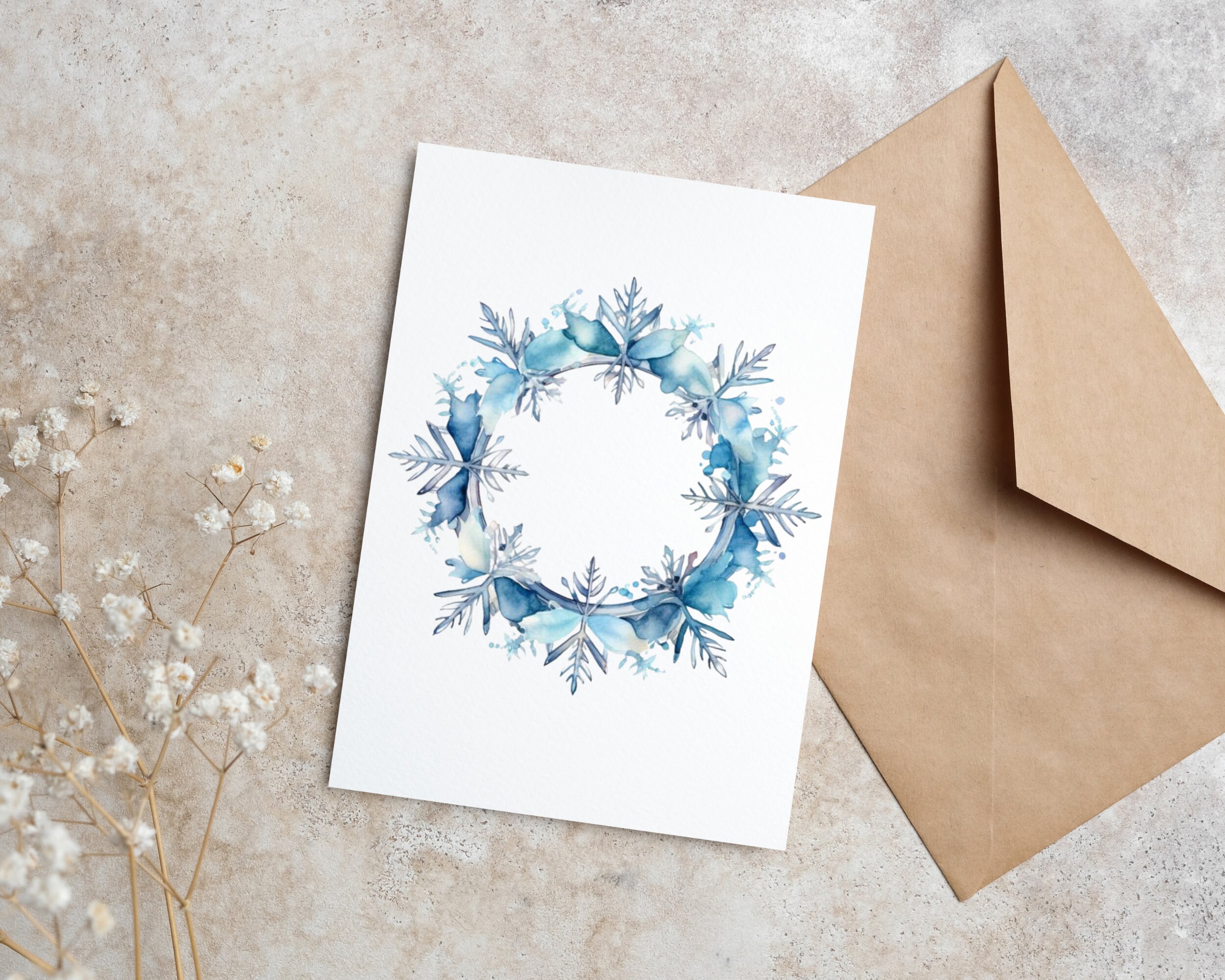 Watercolor Snowflakes Clipart | Silver Snowflake Clipart | Snowflake ...