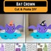 Kids Halloween Paper Crown Printable, Origami Crown Template, Paper ...