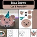 Kids Halloween Paper Crown Printable, Origami Crown Template, Paper ...