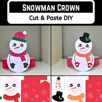 Holiday Printable Crown Template Build Your Own DIY Kids Christmas ...