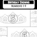 Numbered Birthday Crown Template Preschool Kindergarten Classroom DIY ...