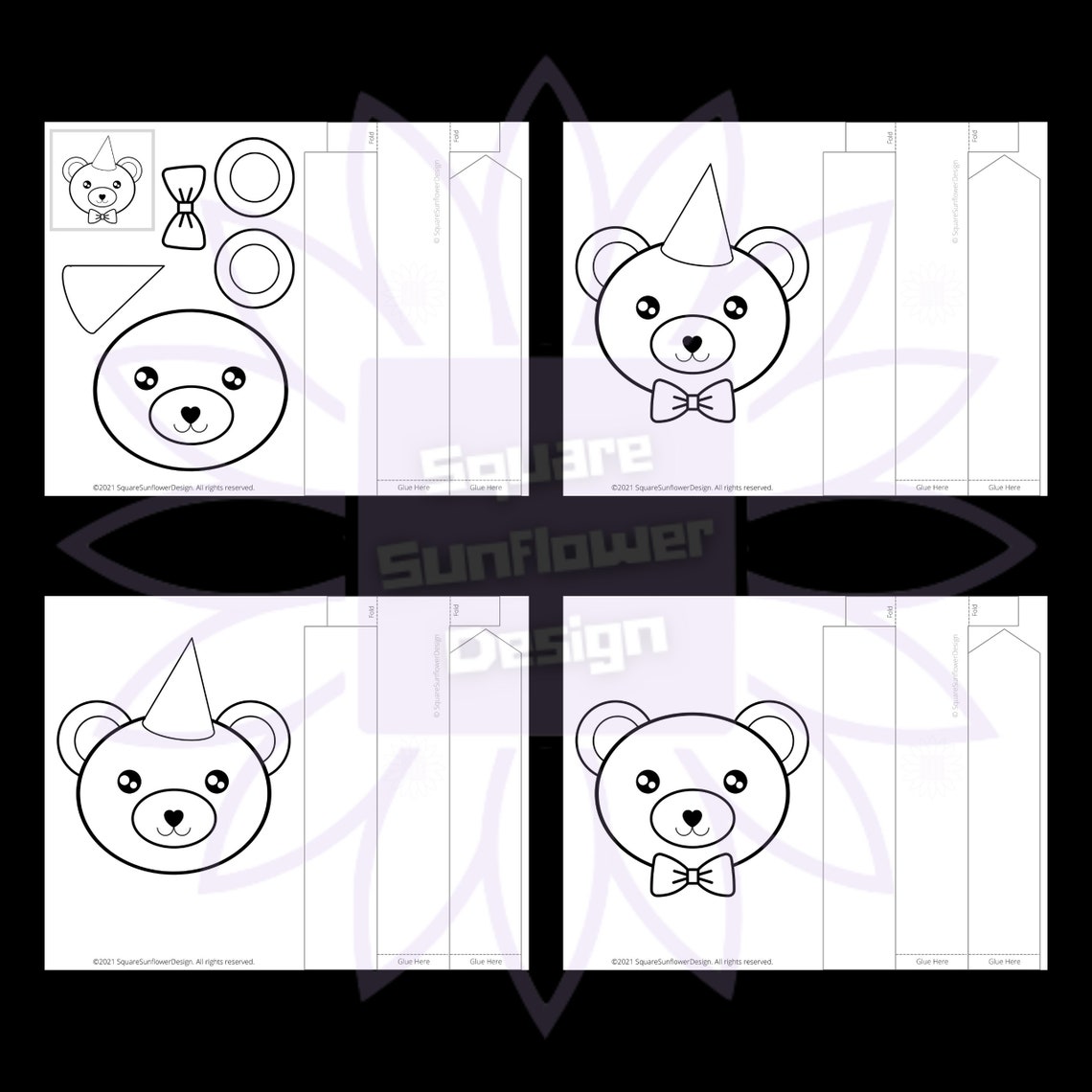 Bear Printable Crown Template Fun Kids Craft Printable Cut and Paste ...