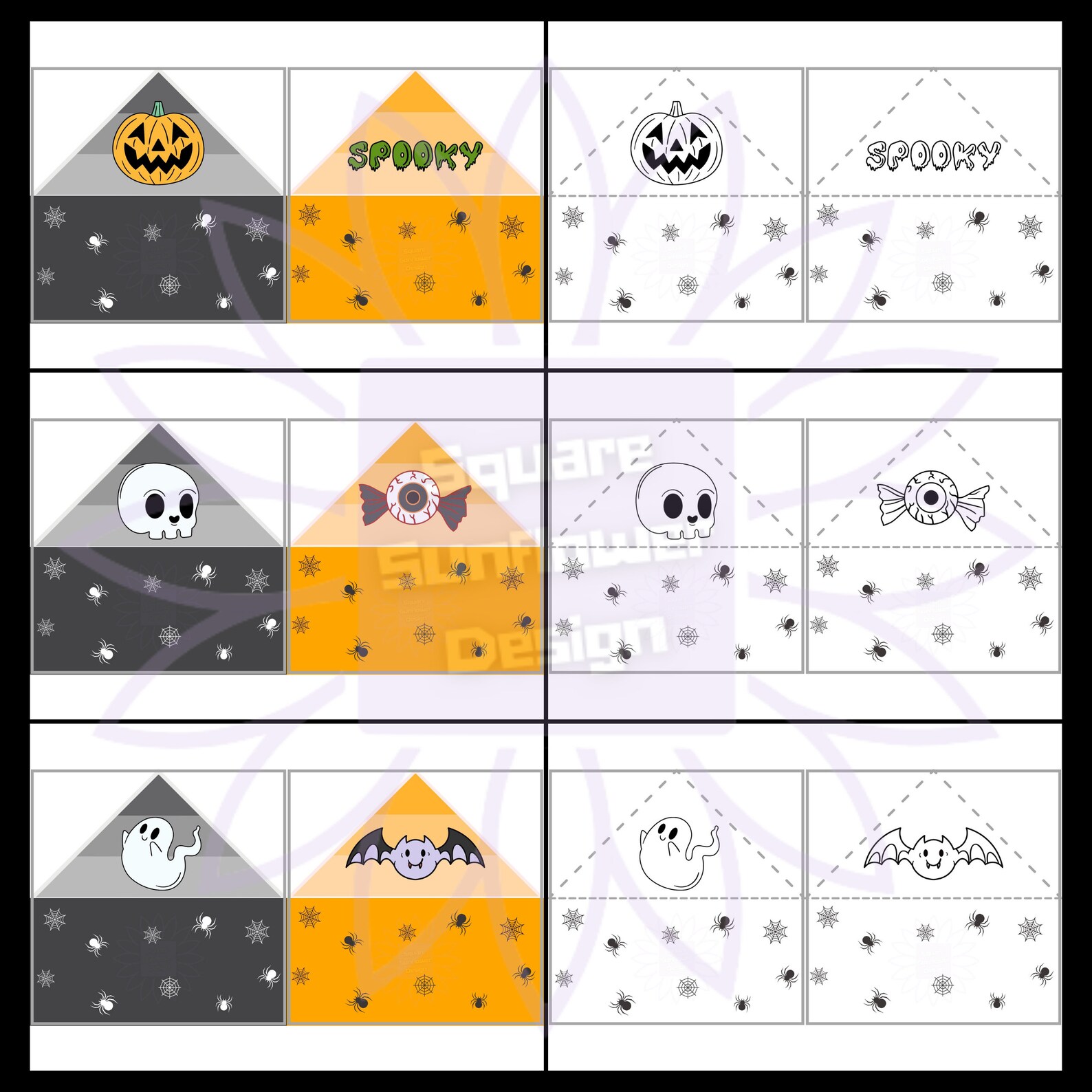 Kids Halloween Paper Crown Printable, Origami Crown Template, Paper ...