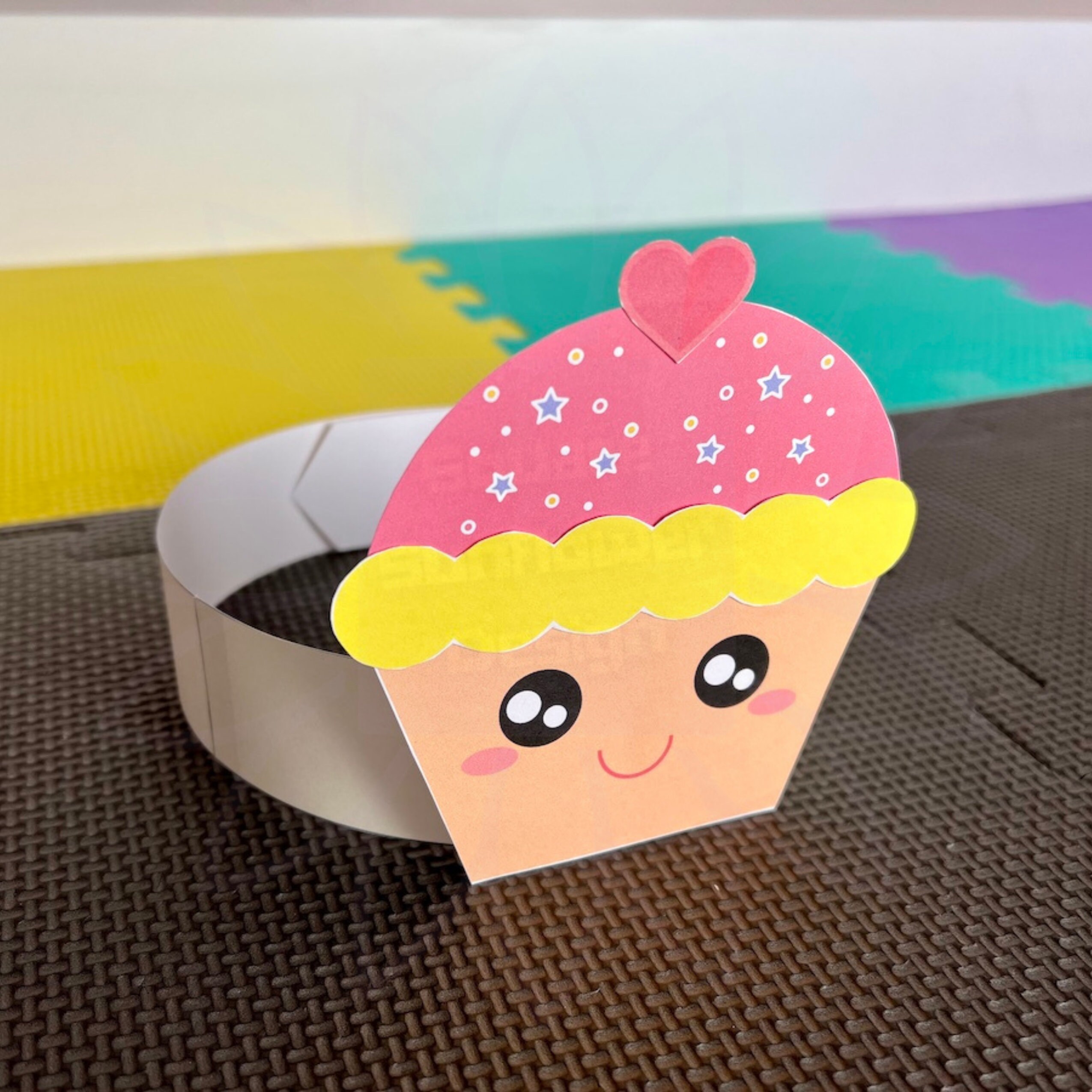 Cupcake Printable Crown Template Fun Kids Craft Printable Build Your ...