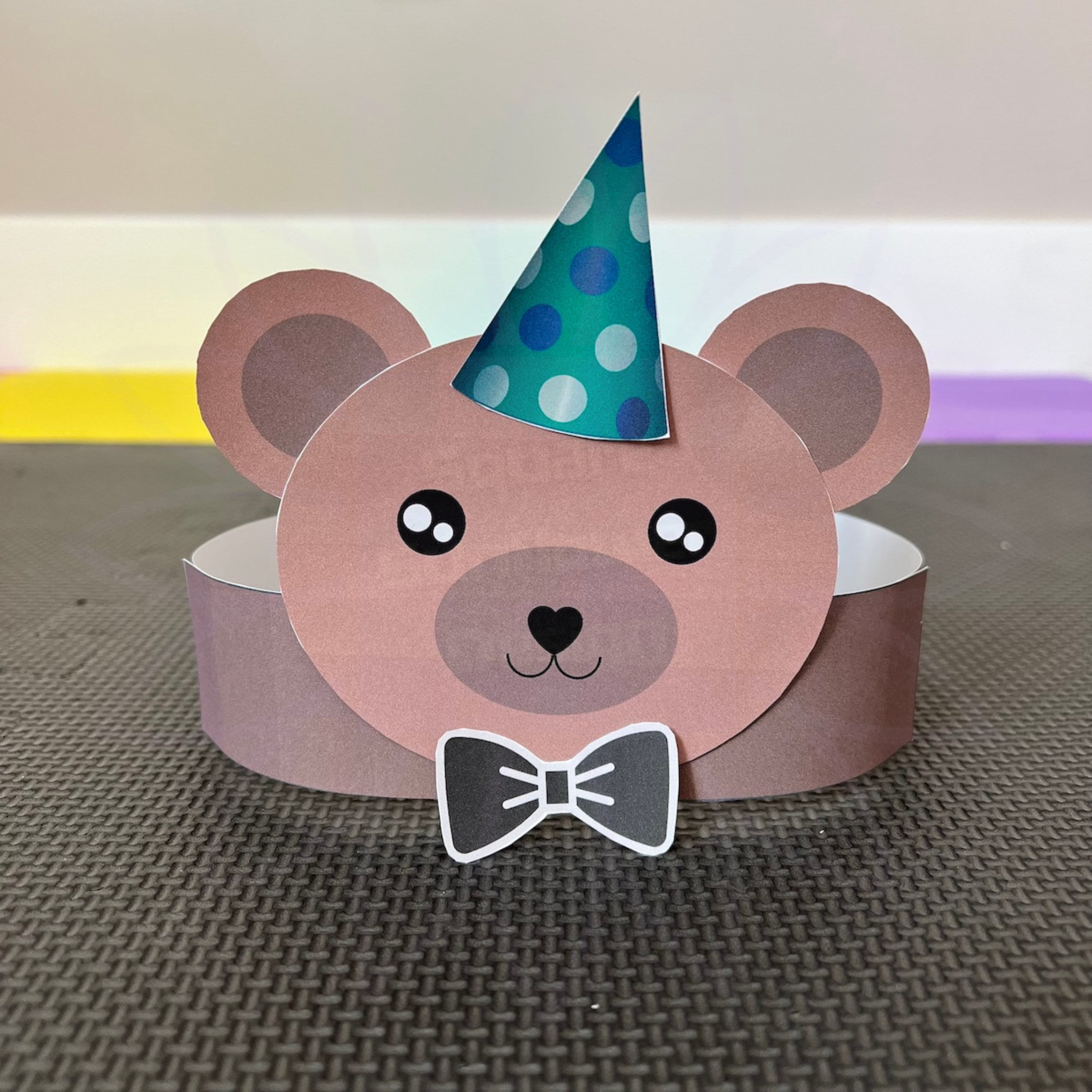 Bear Printable Crown Template Fun Kids Craft Printable Cut and Paste ...