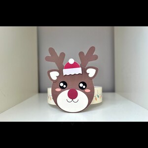 Reindeer Printable Crown Template Build Your Own Christmas Hat ...