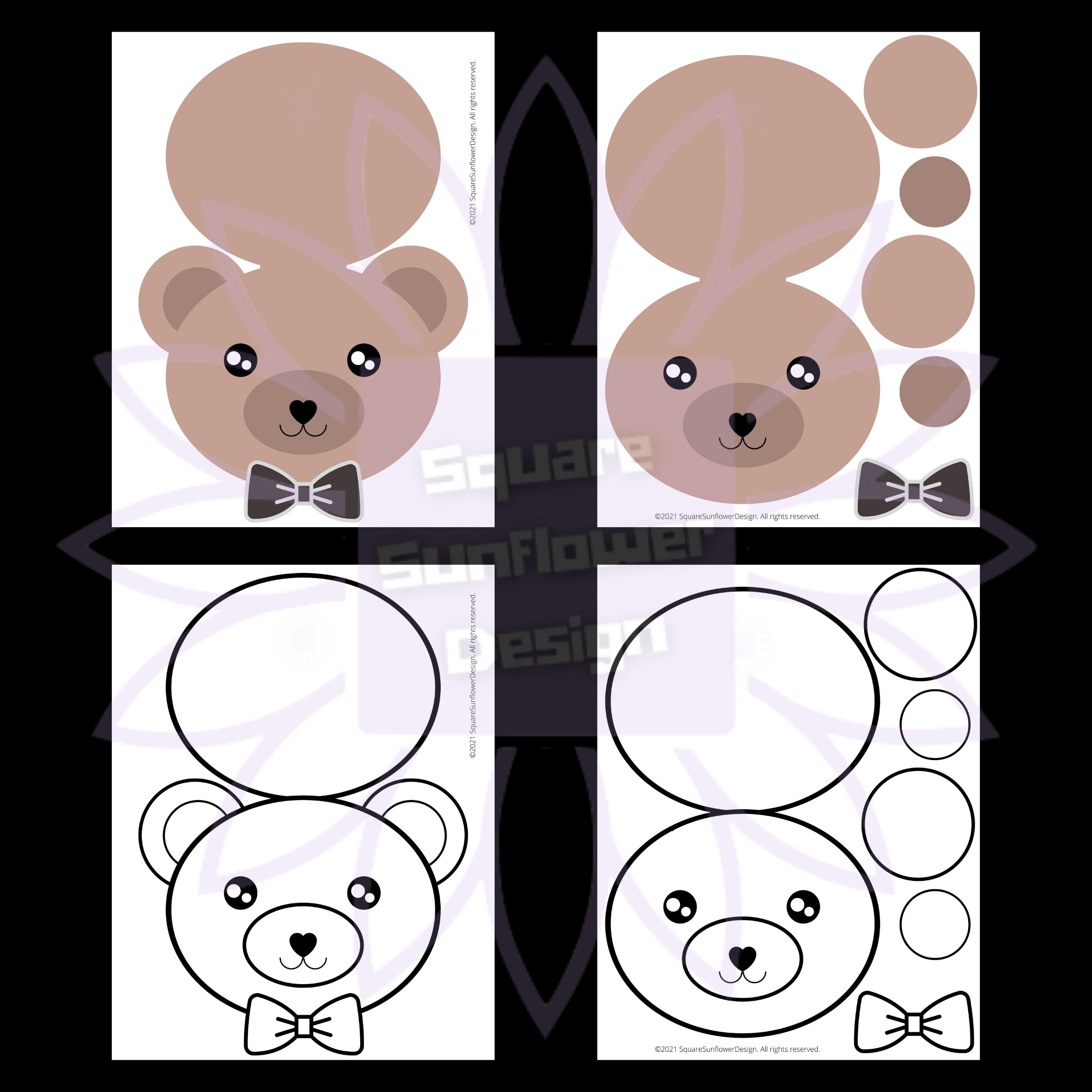 Papa Bear Card | Kids DIY Card for Father's Day Printable Card Template ...