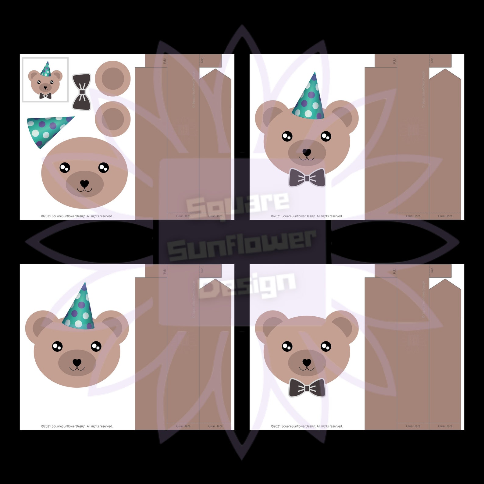 Bear Printable Crown Template Fun Kids Craft Printable Cut and Paste ...