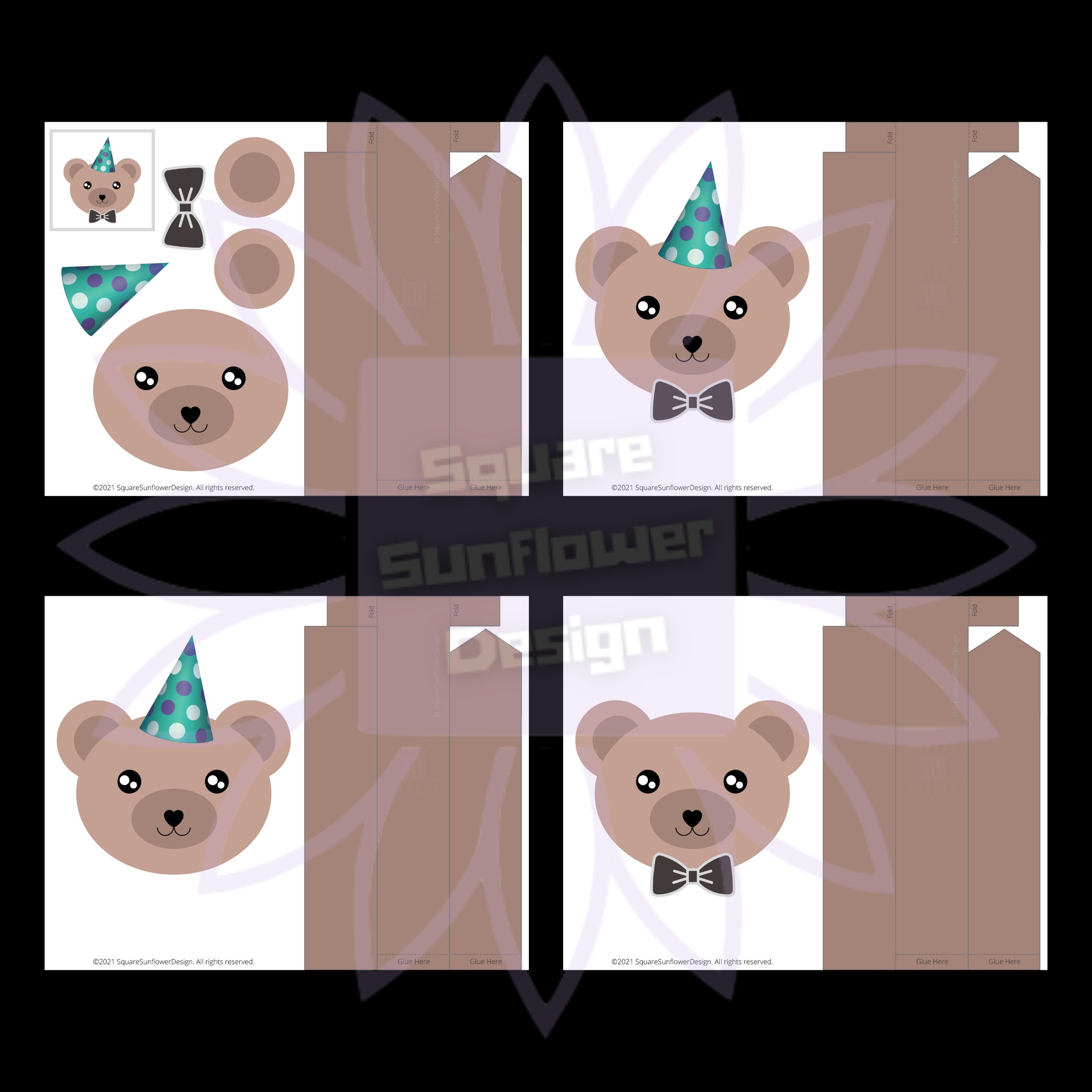 Bear Printable Crown Template Fun Kids Craft Printable Cut and Paste ...