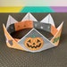 Kids Halloween Paper Crown Printable, Origami Crown Template, Paper ...