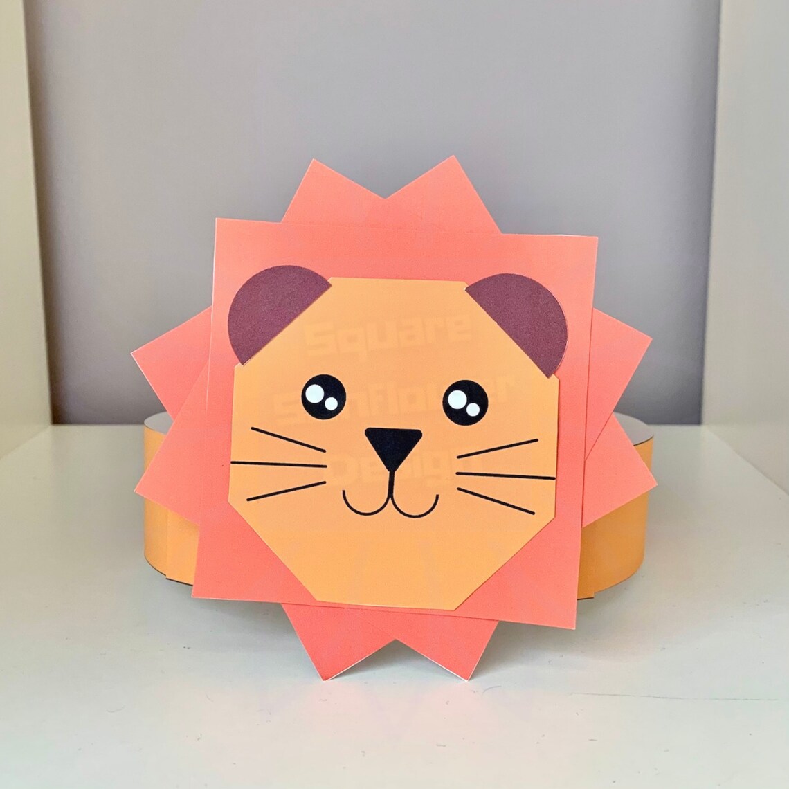 Lion Printable Crown Template Pretend Play Craft Template Printable Cut ...