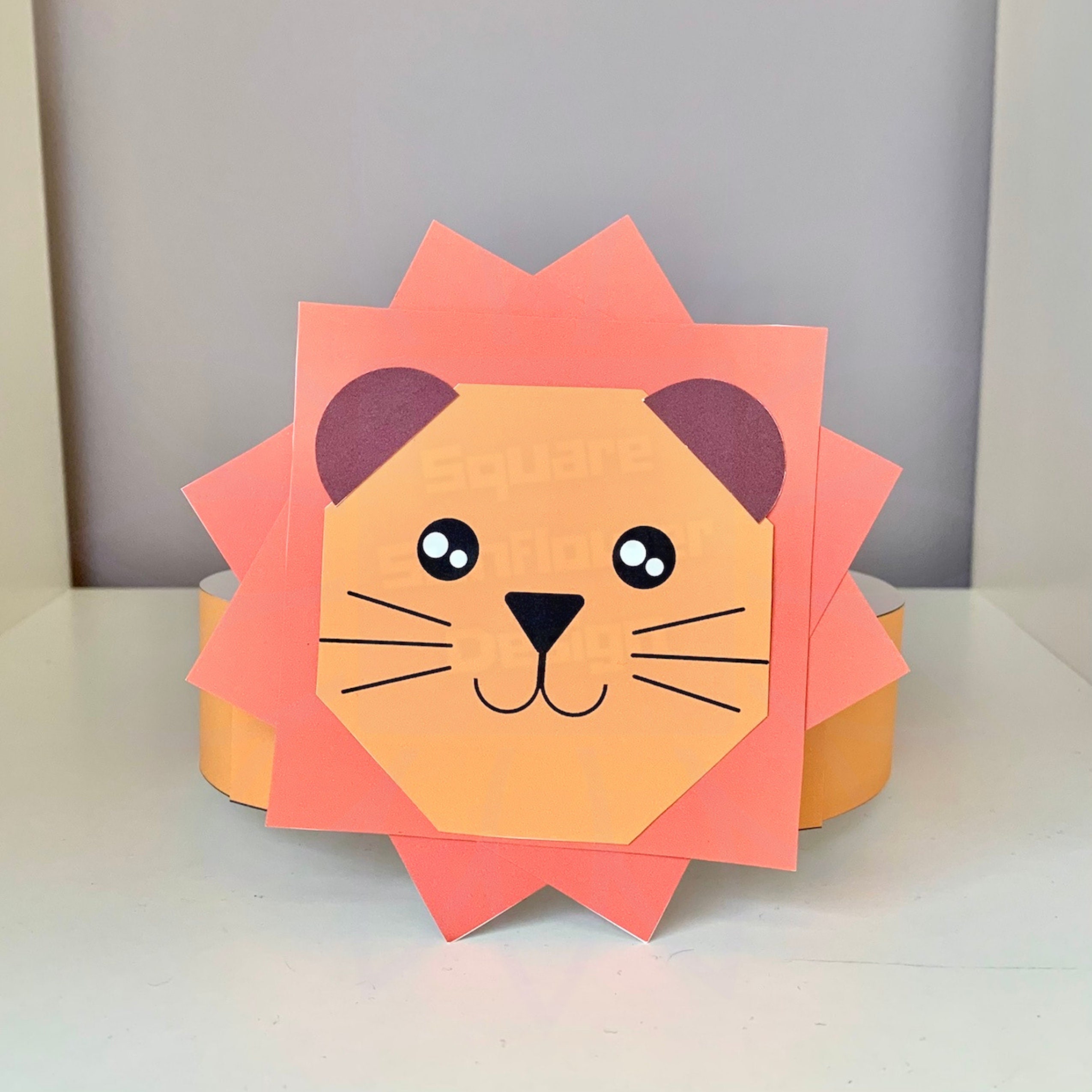 Lion Printable Crown Template Pretend Play Craft Template Printable Cut ...