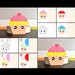 Kawaii Dessert Paper Crown Bundle Party Headband Kids One-page ...