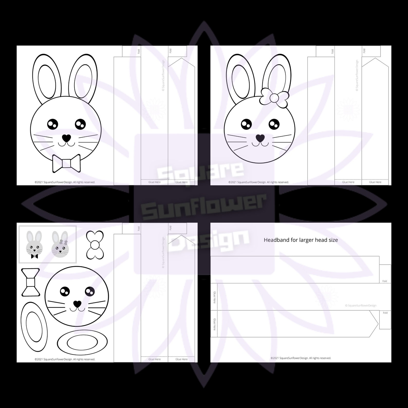 DIY Bunny Paper Crown Classroom Party Crafts for Kids Easter - Etsy