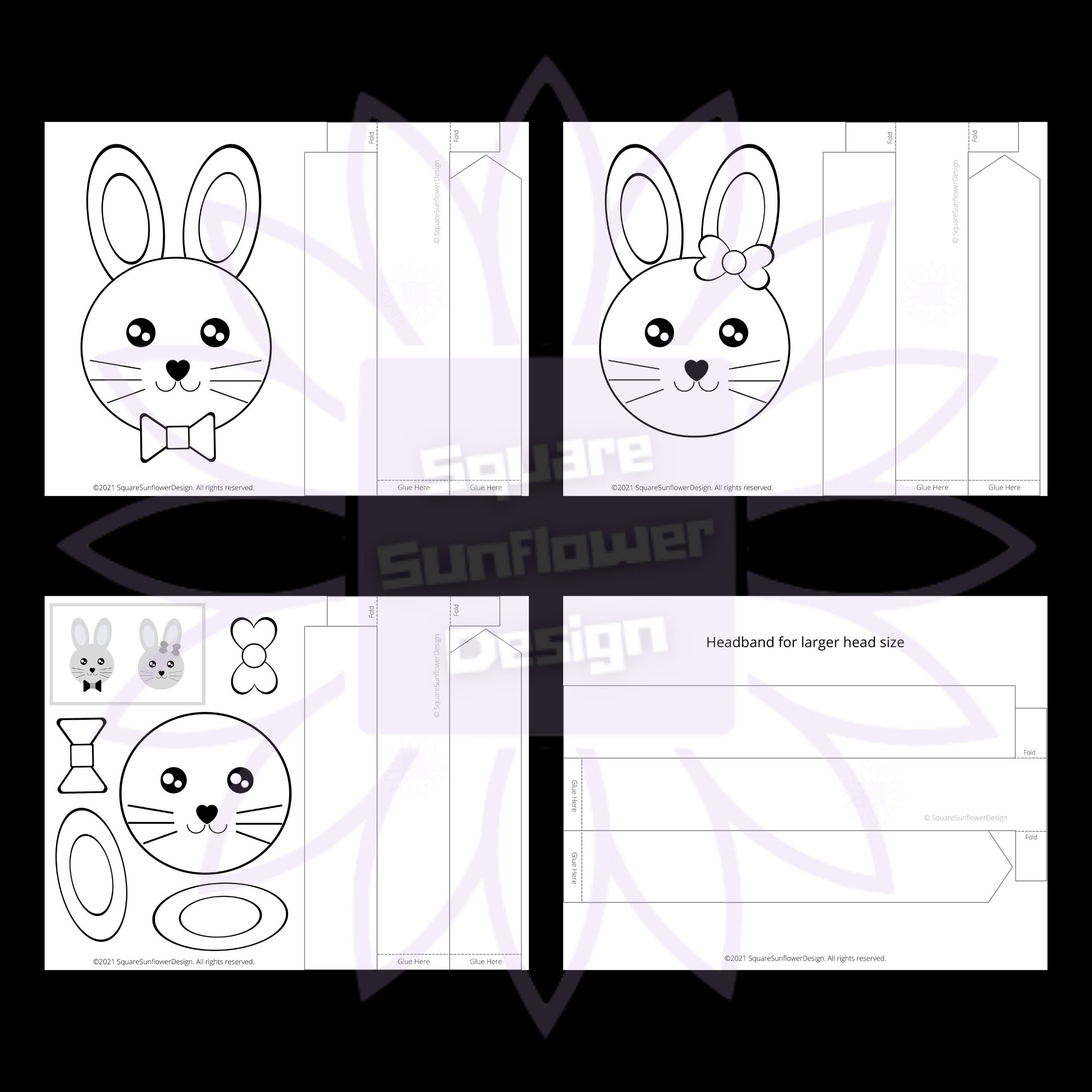 DIY Bunny Paper Crown Classroom Party Crafts for Kids Easter - Etsy