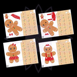 Gingerbread Man Printable Crown Template Build Your Own Christmas Hat ...