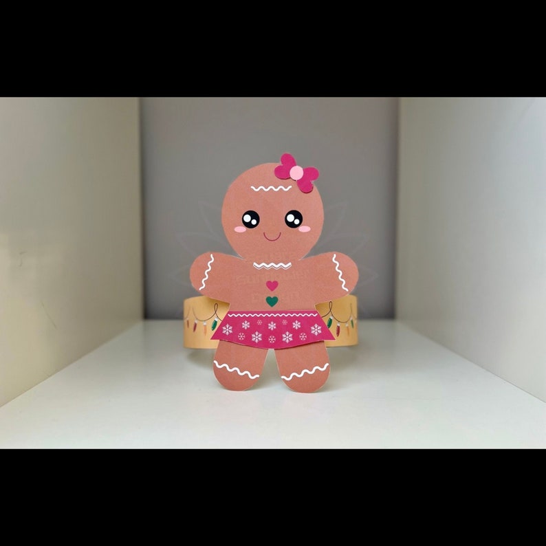 Gingerbread Man Printable Crown Template Build Your Own Christmas Hat ...