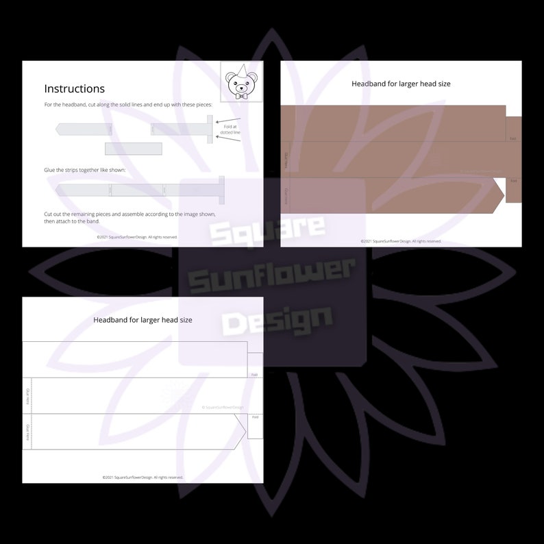 Bear Printable Crown Template Fun Kids Craft Printable Cut and Paste ...