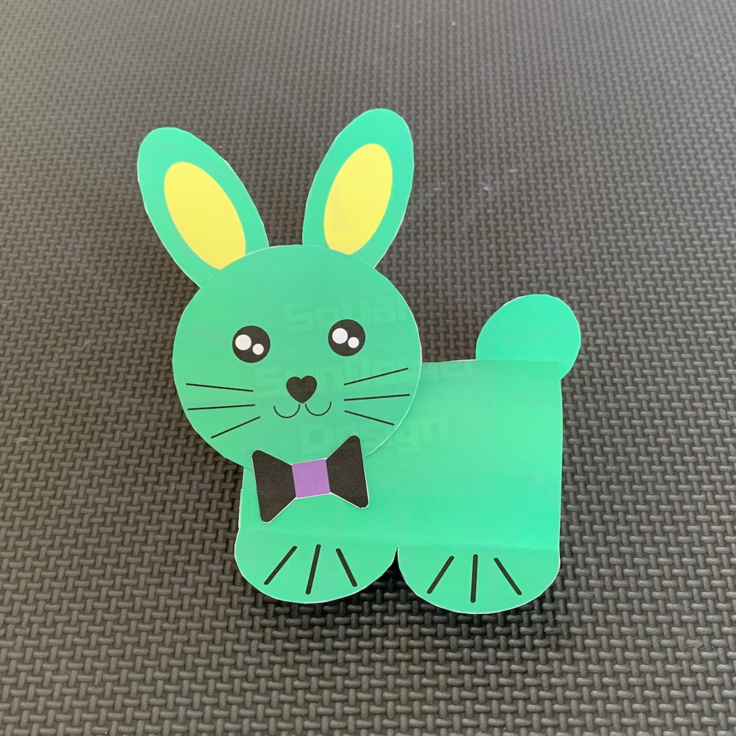 Printable Easy Bunny Paper Craft One Page Template Classroom Craft ...