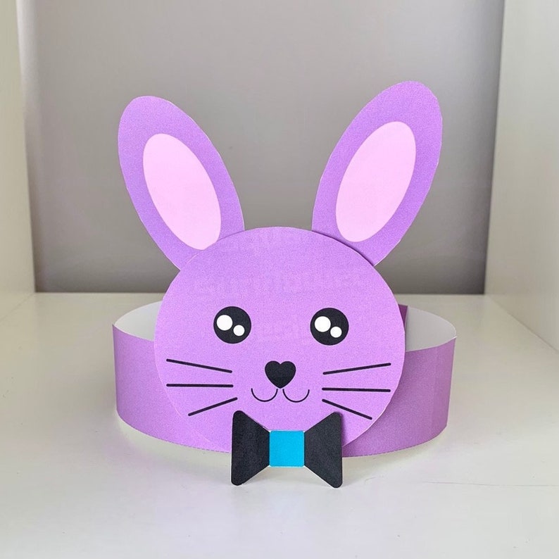 DIY Bunny Paper Crown Classroom Party Crafts for Kids Easter Paper ...