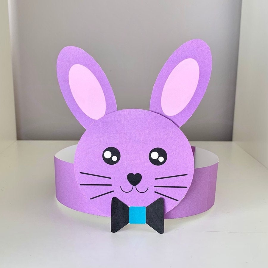 DIY Bunny Paper Crown Classroom Party Crafts for Kids Easter Paper ...