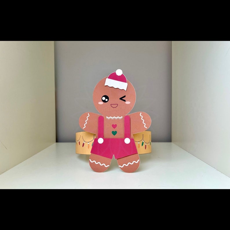 Gingerbread Man Printable Crown Template Build Your Own Christmas Hat ...