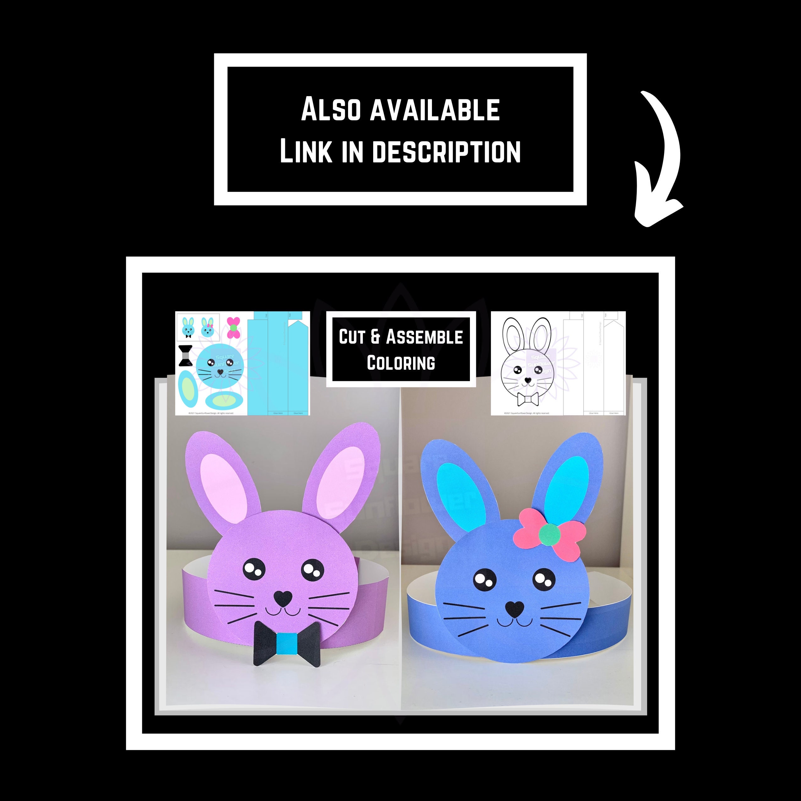 DIY Bunny Paper Crown Classroom Party Crafts for Kids Easter - Etsy