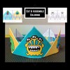 Kids Halloween Paper Crown Printable, Origami Crown Template, Paper ...
