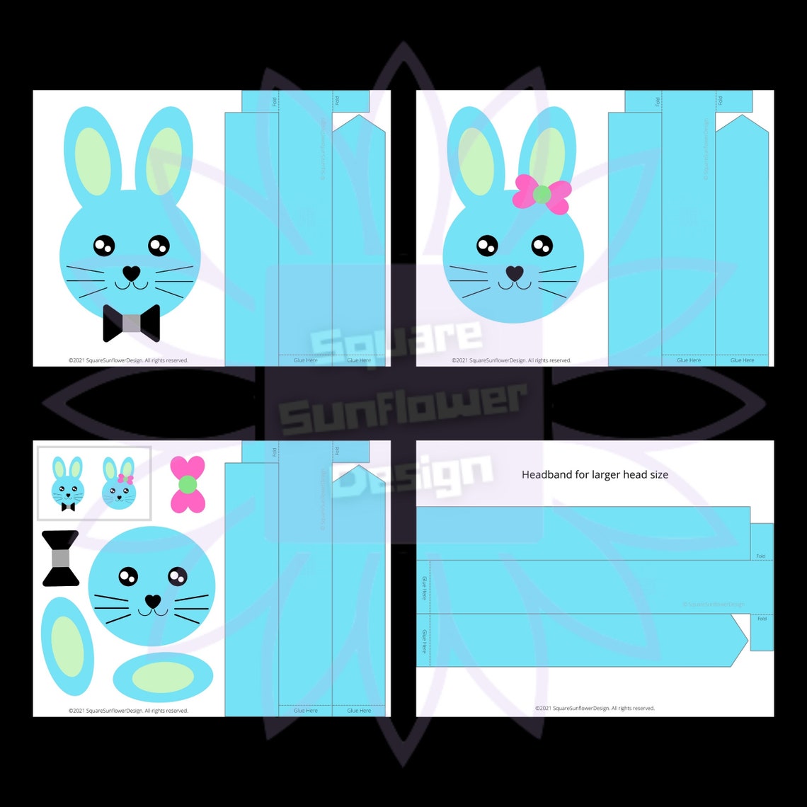 DIY Bunny Paper Crown Classroom Party Crafts for Kids Easter - Etsy