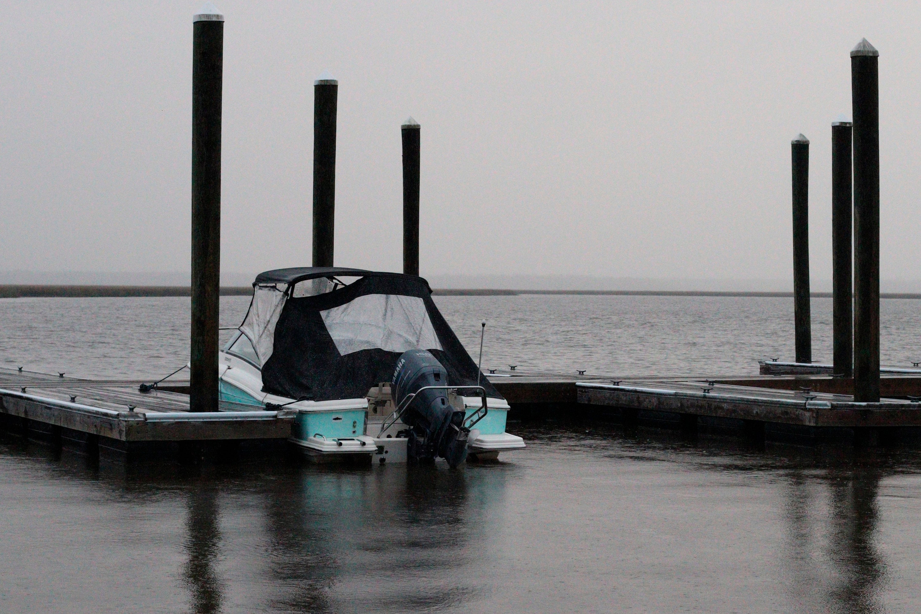 Boat Dock Nature Photography Rain Dock Water Digital - Etsy