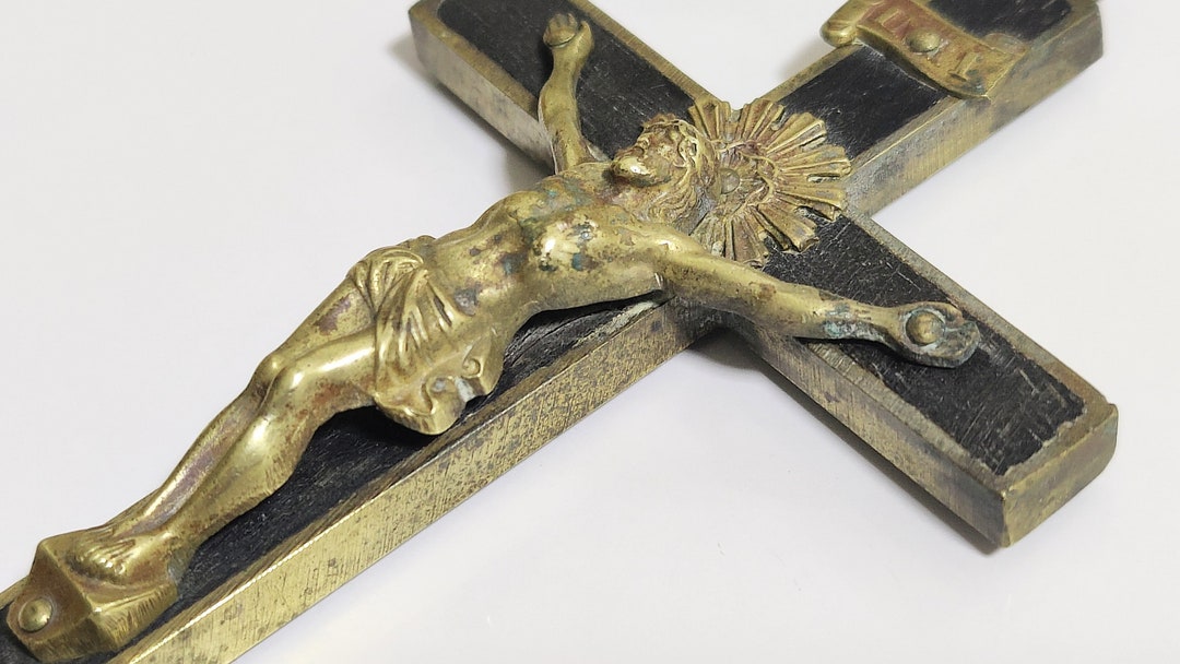 Antique French Crucifix Pectoral Crucifix Clergy Religious Order 15.5 ...