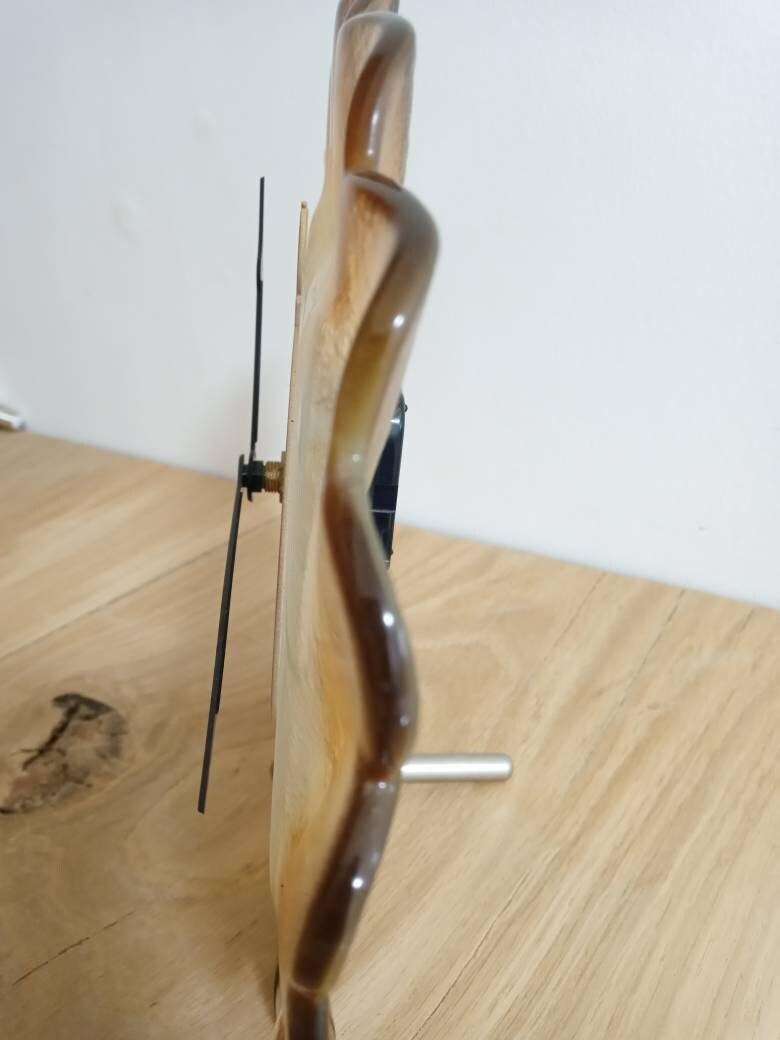 Glass Clam Shell Clock by Mario Bizzotti Moda Mostra - Etsy