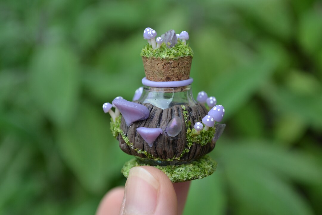 Sleep Protection Vial / Fairy Spell Pot / Elven Mushroom / Spell Jar ...